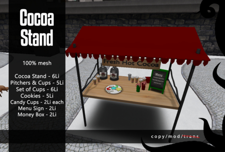 Second Life Marketplace - [TE] Hot Cocoa Stand